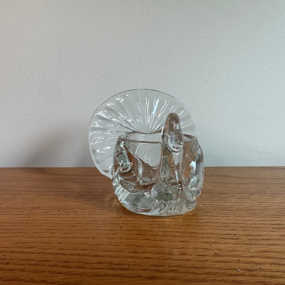 Avon | Other | Vintage Avon Clear Glass Turkey Figurine Candle Holder ...